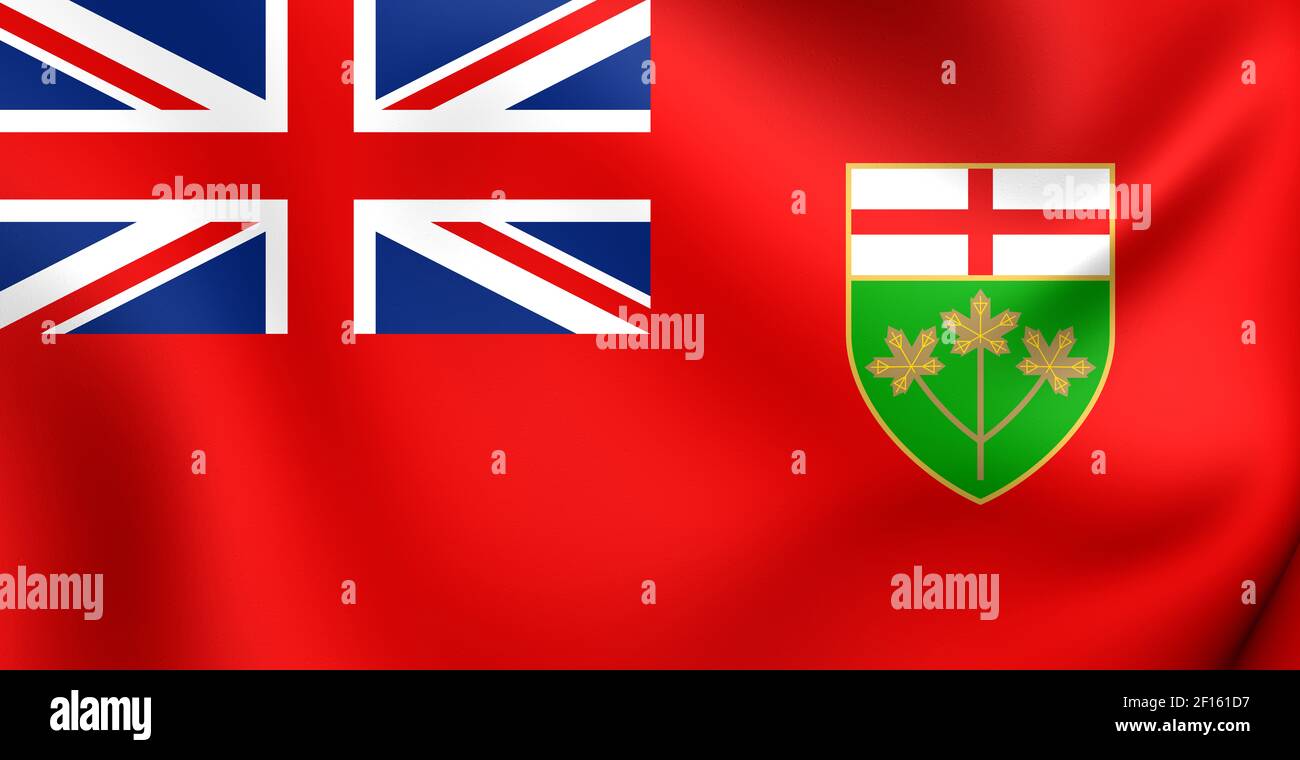 Flag of Ontario Stock Photo - Alamy