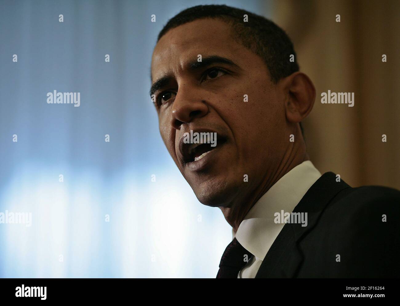 Democratic Presidential hopeful Sen. Barack Obama, D-Ill., during a ...
