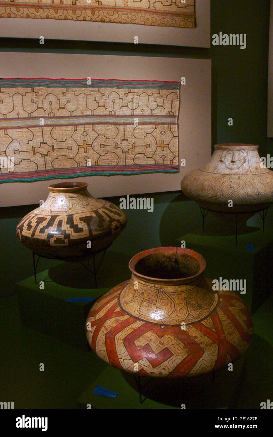 Clay vessels used for the storage and fermentation of "masato," the ...