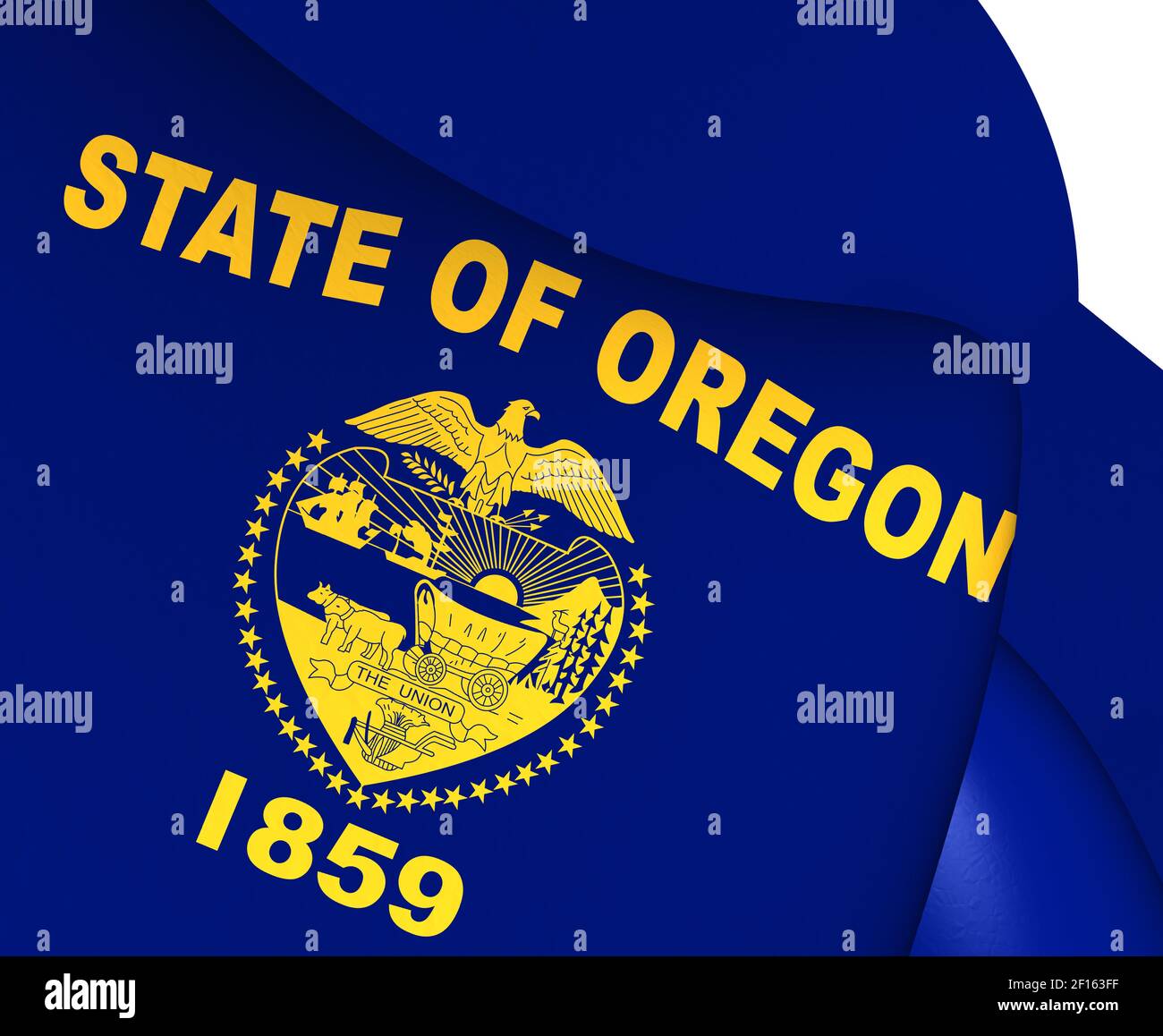 Flag of Oregon, USA Stock Photo - Alamy