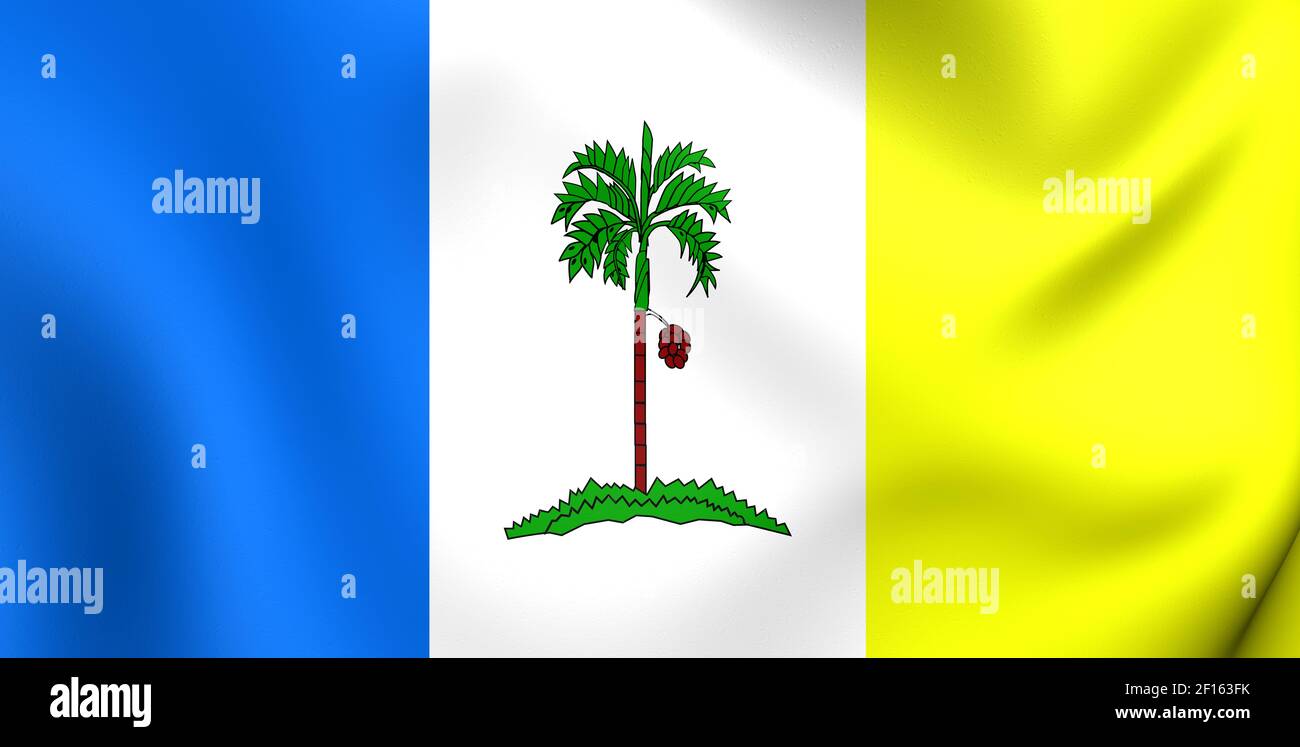 3D Flag of the Penang State Stock Photo - Alamy
