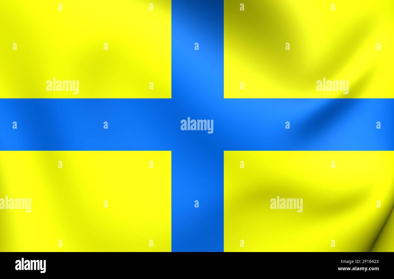 3D Flag of the Parma Stock Photo - Alamy