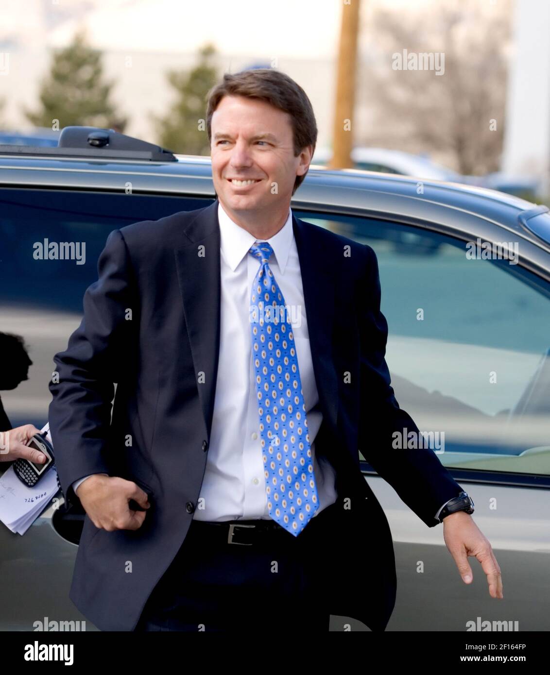 Former North Carolina senator John Edwards arrives to the Nevada ...