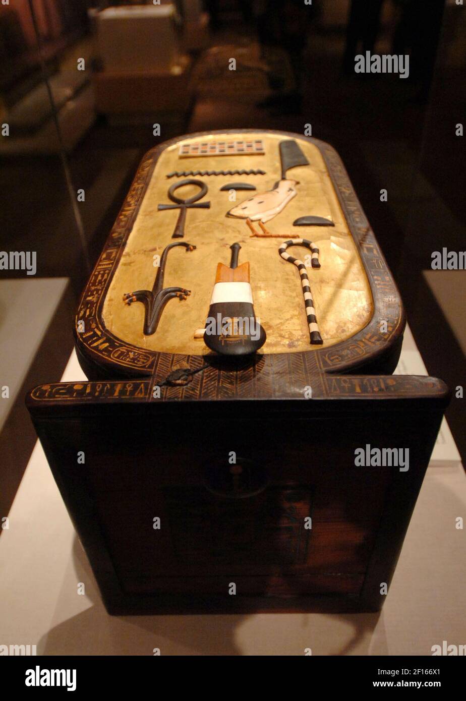 This Cartouche-shaped box, pictured January 31, 2007, is part of the ...