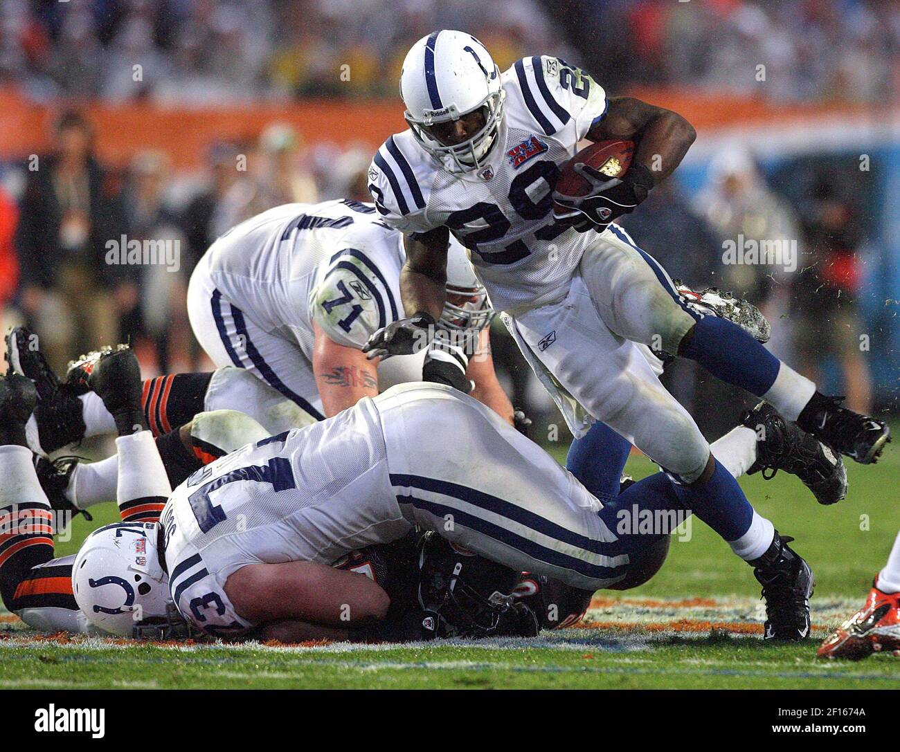 Indianapolis Colts' Joseph Addai (29) gains a first down against the ...