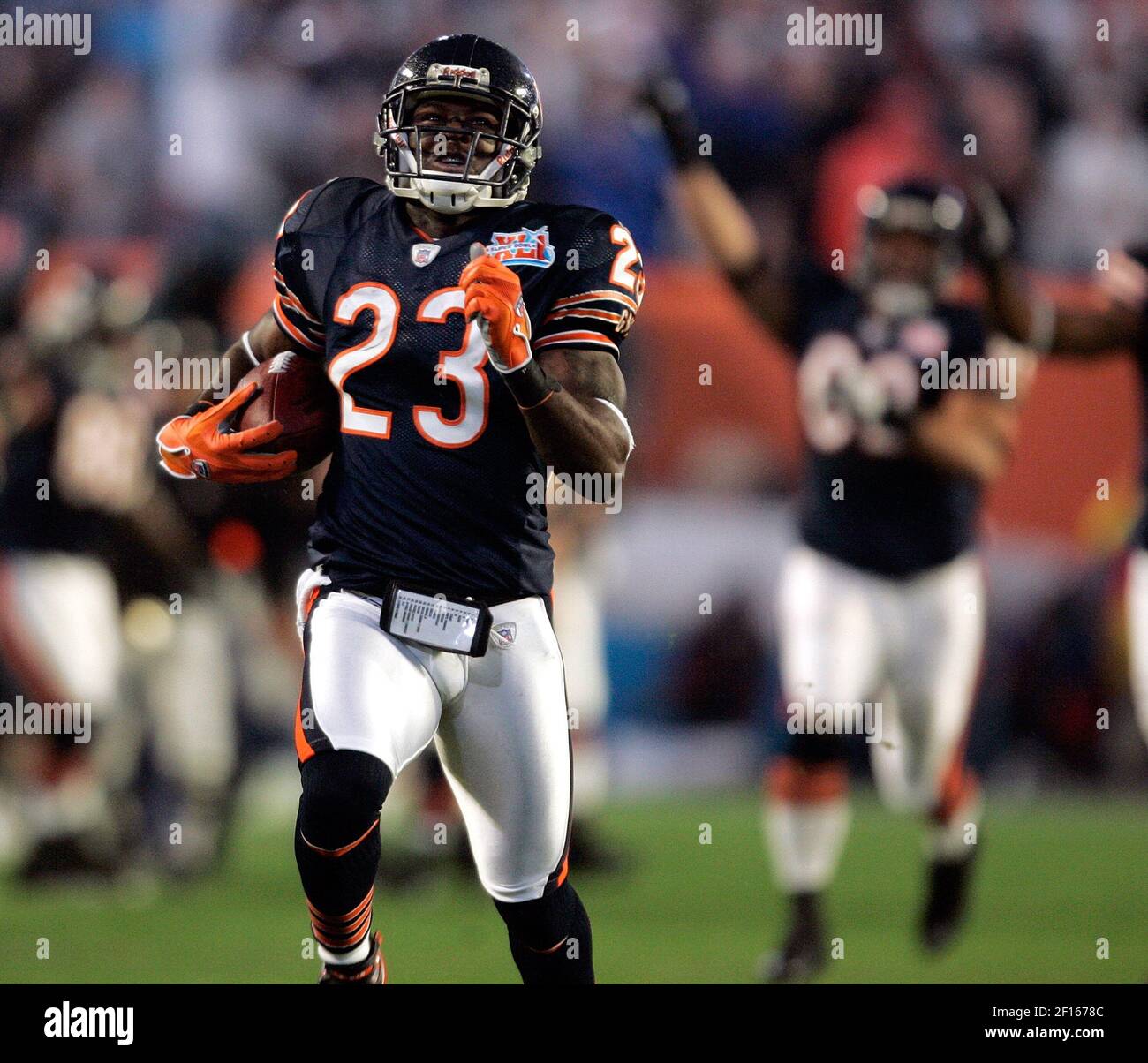 The Chicago Bears Devin Hester (23) breaks away for a touchdown on the ...