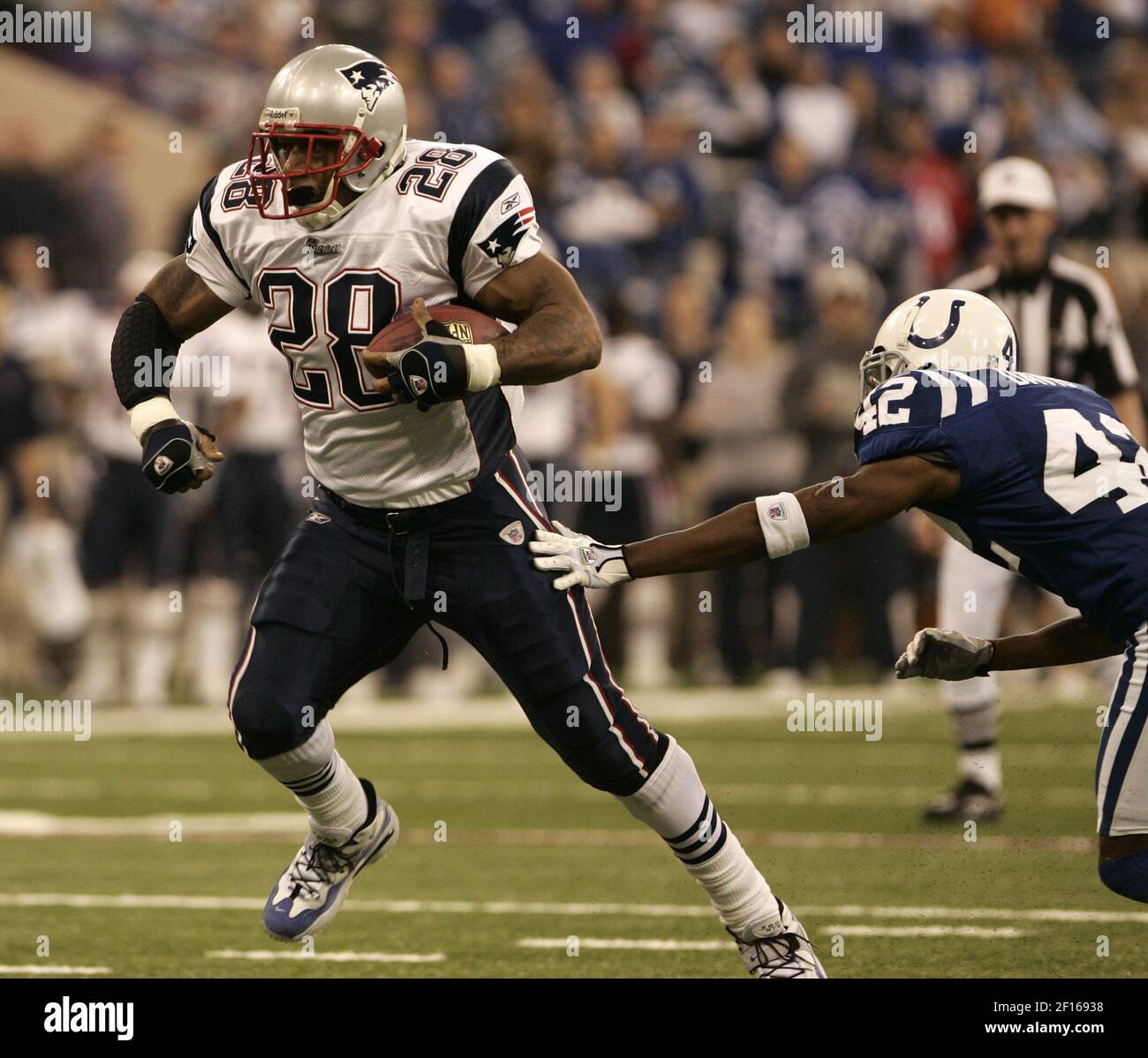 New England Patriots' Corey Dillon scores a second quarter touchdown as ...