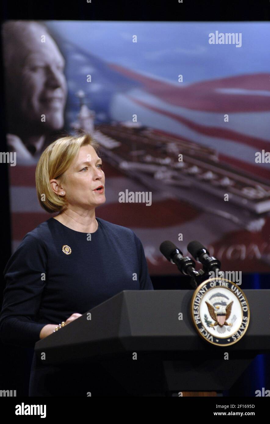 Susan Ford Bales, daughter of former President Gerald R. Ford, speaks ...