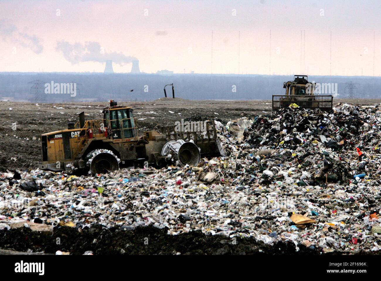 The Carleton Farms Landfill located near Detroit, is mountain of ...