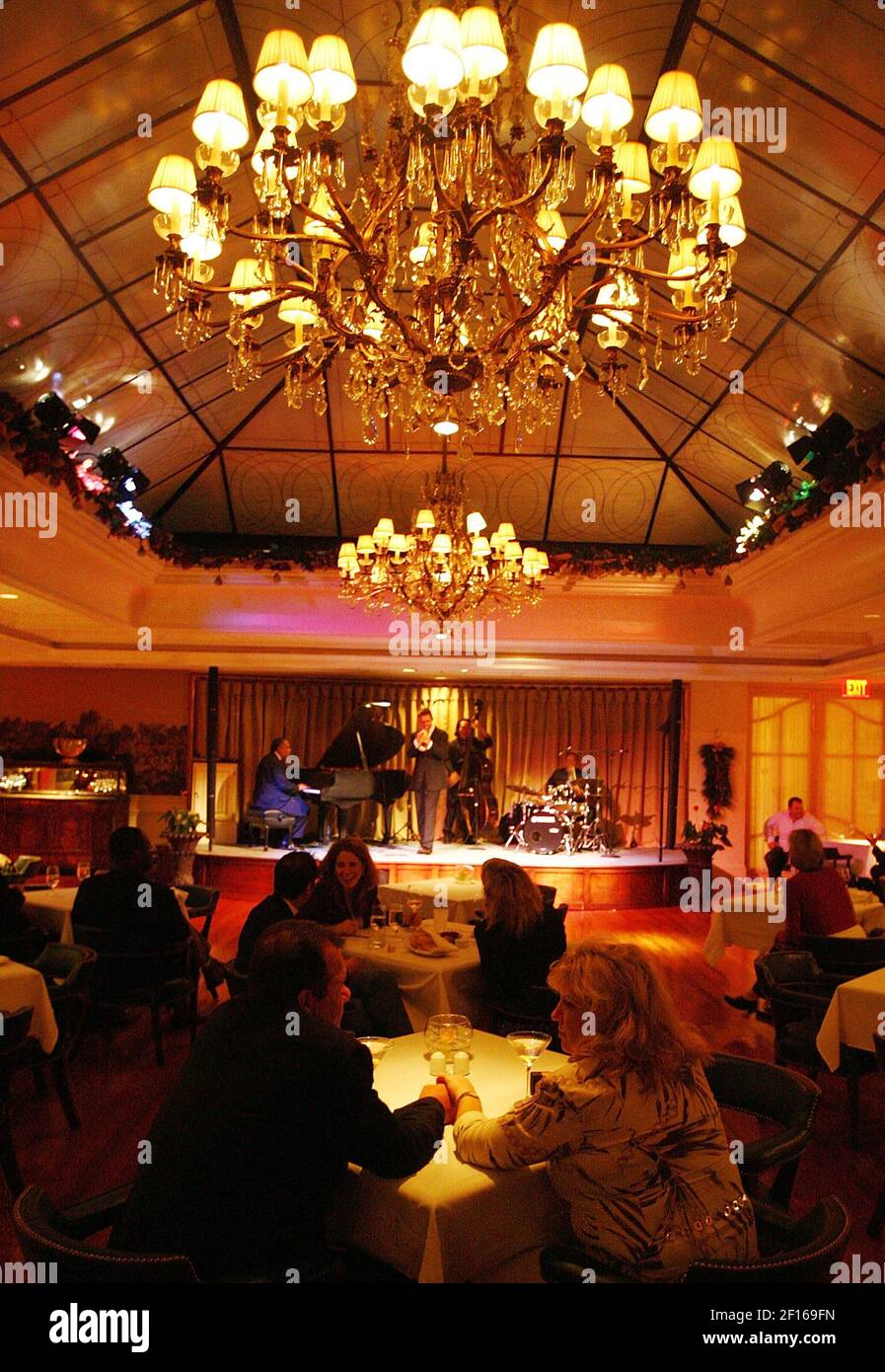 Jeremy Davenport performs at the restaurant Melange inside the Ritz ...