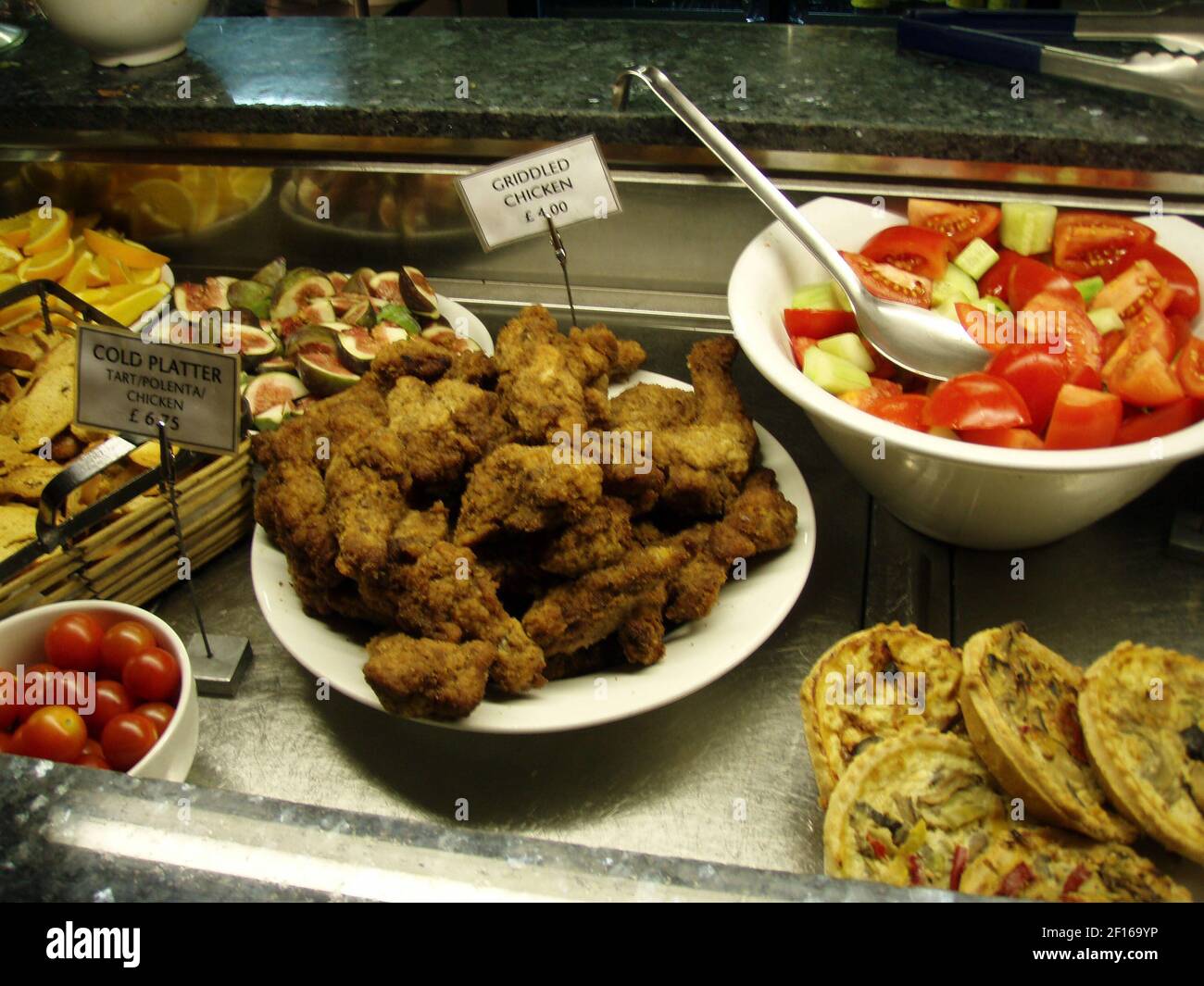 The cafeteria-style Cafe in the Crypt in London offers hot food and ...