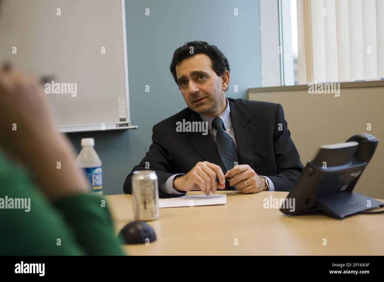 Dr. Anthony Atala explains his discovery during an interview in a ...