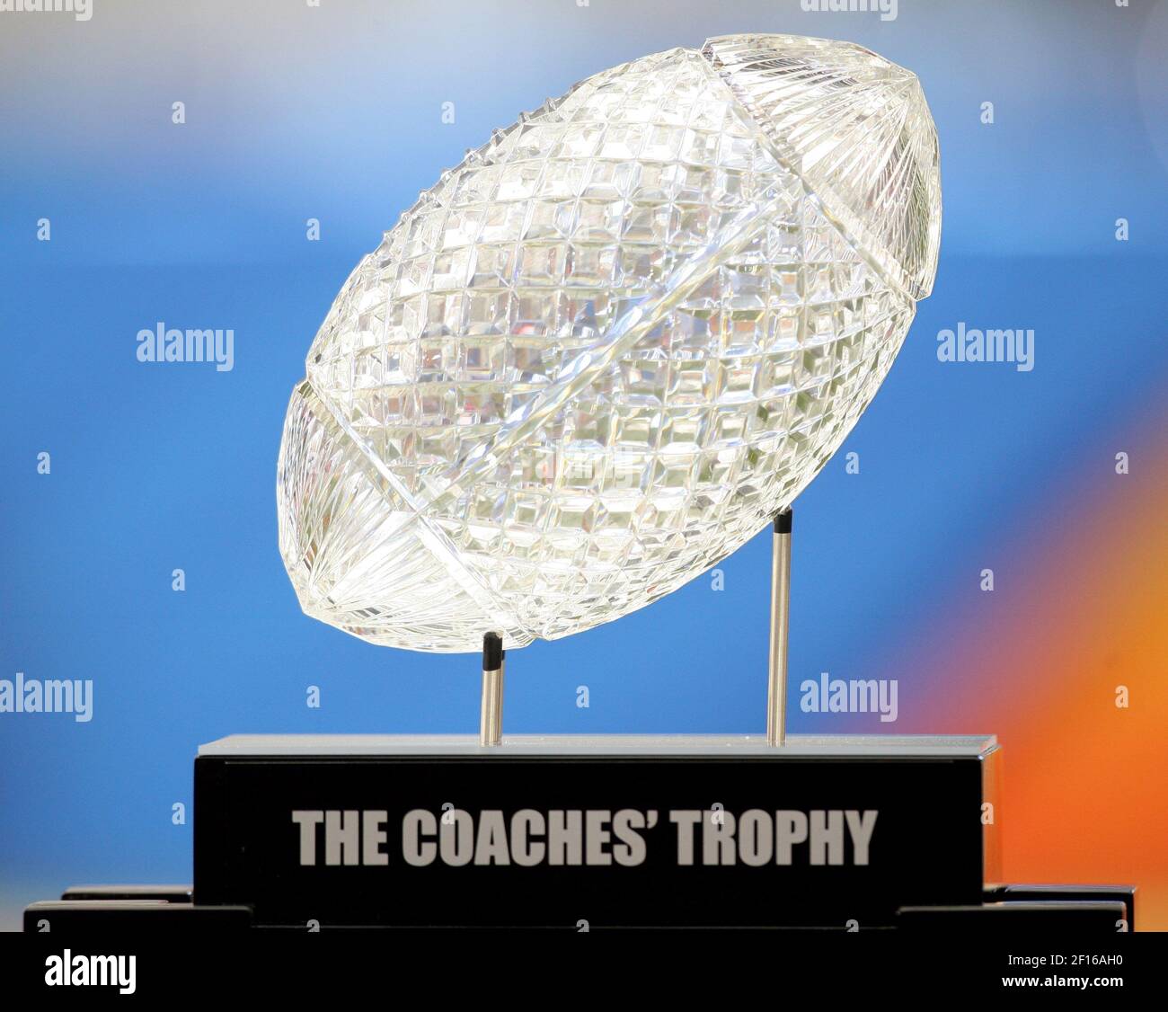 The BCS National Championship trophy was on display during the BCS ...