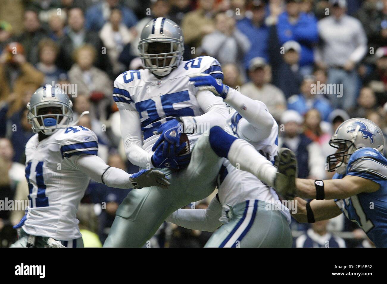Dallas Cowboys safety Patrick Watkins (25) intercepts a pass against ...