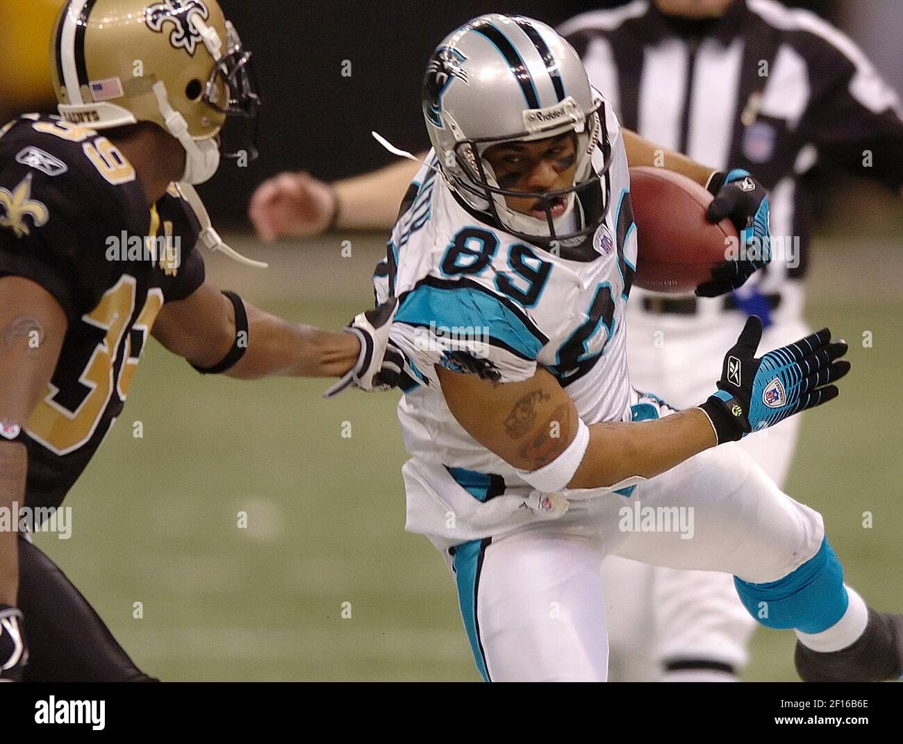 Carolina Panthers wide receiver Steve Smith (89) looks up field as he ...