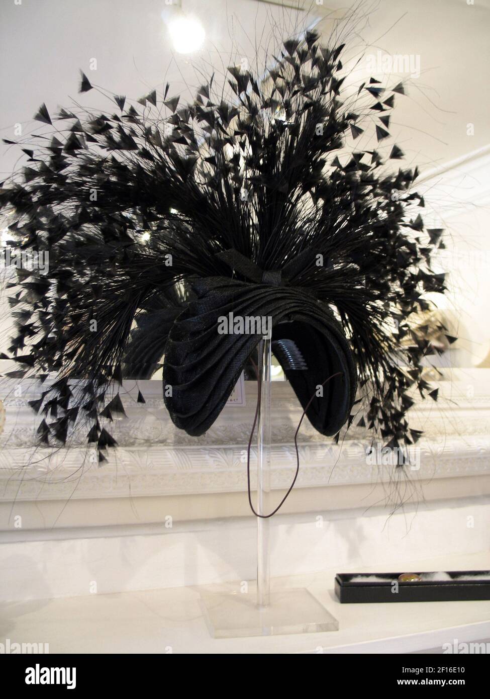 Sculpted feathers add drama to a hat designed by Sylvia Fletcher for ...