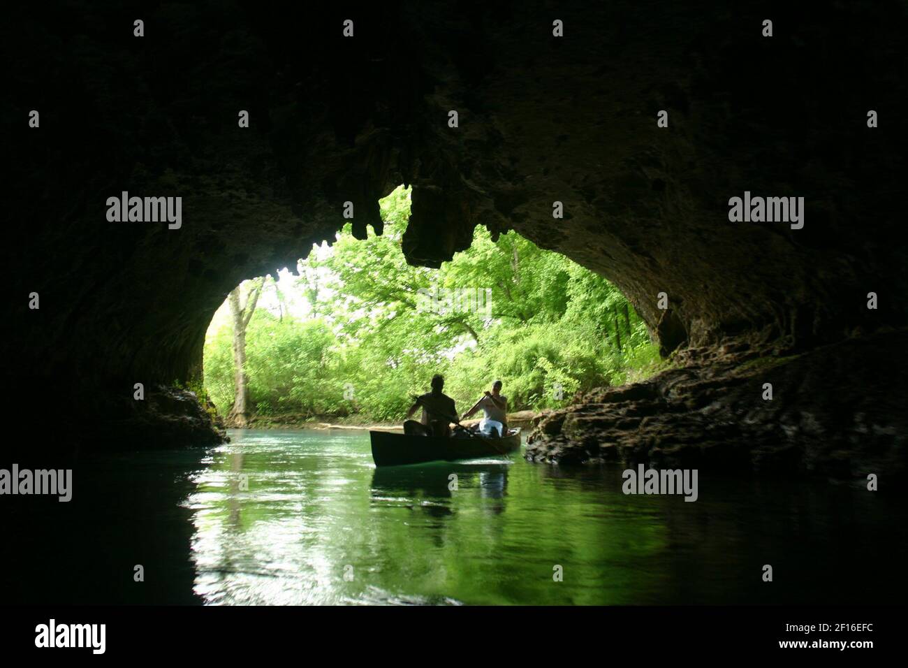 Floaters can enter the darkness of Cave Spring on the Akers-to-Pulltite ...