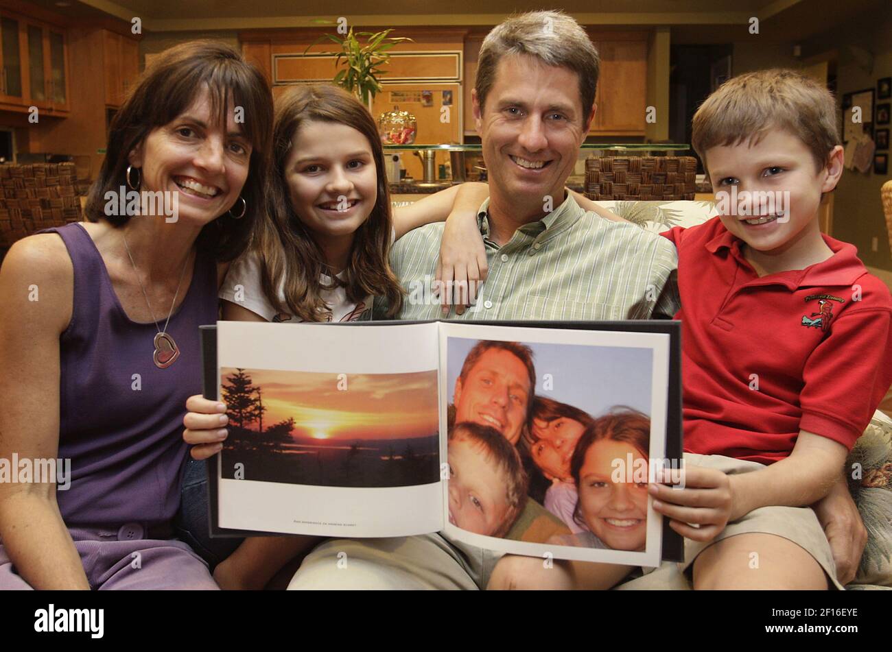 Kim Fairman, from left, with her family including her daughter Lauren ...