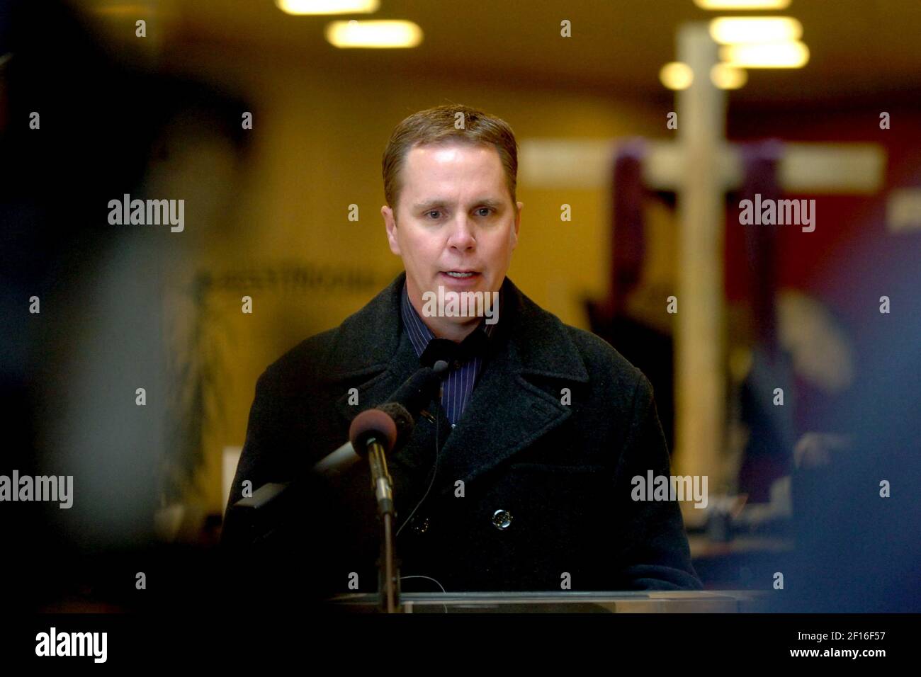 New Life Church senior pastor Brady Boyd speaks at a press conference ...