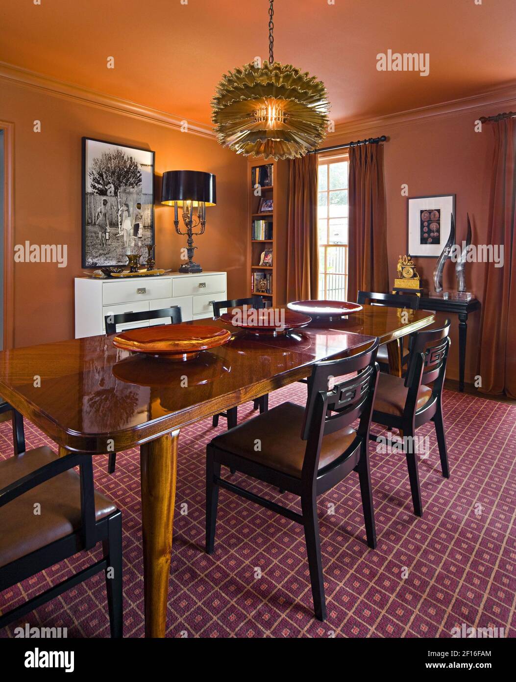 Burnt Orange Dining Room