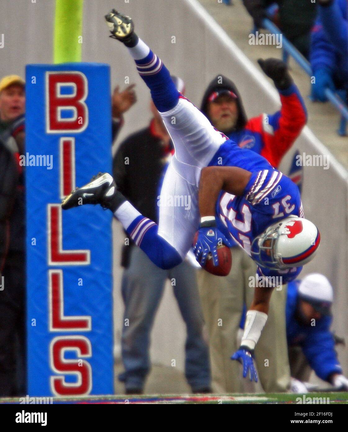 Buffalo Bills safety George Wilson flips into end zone after ...