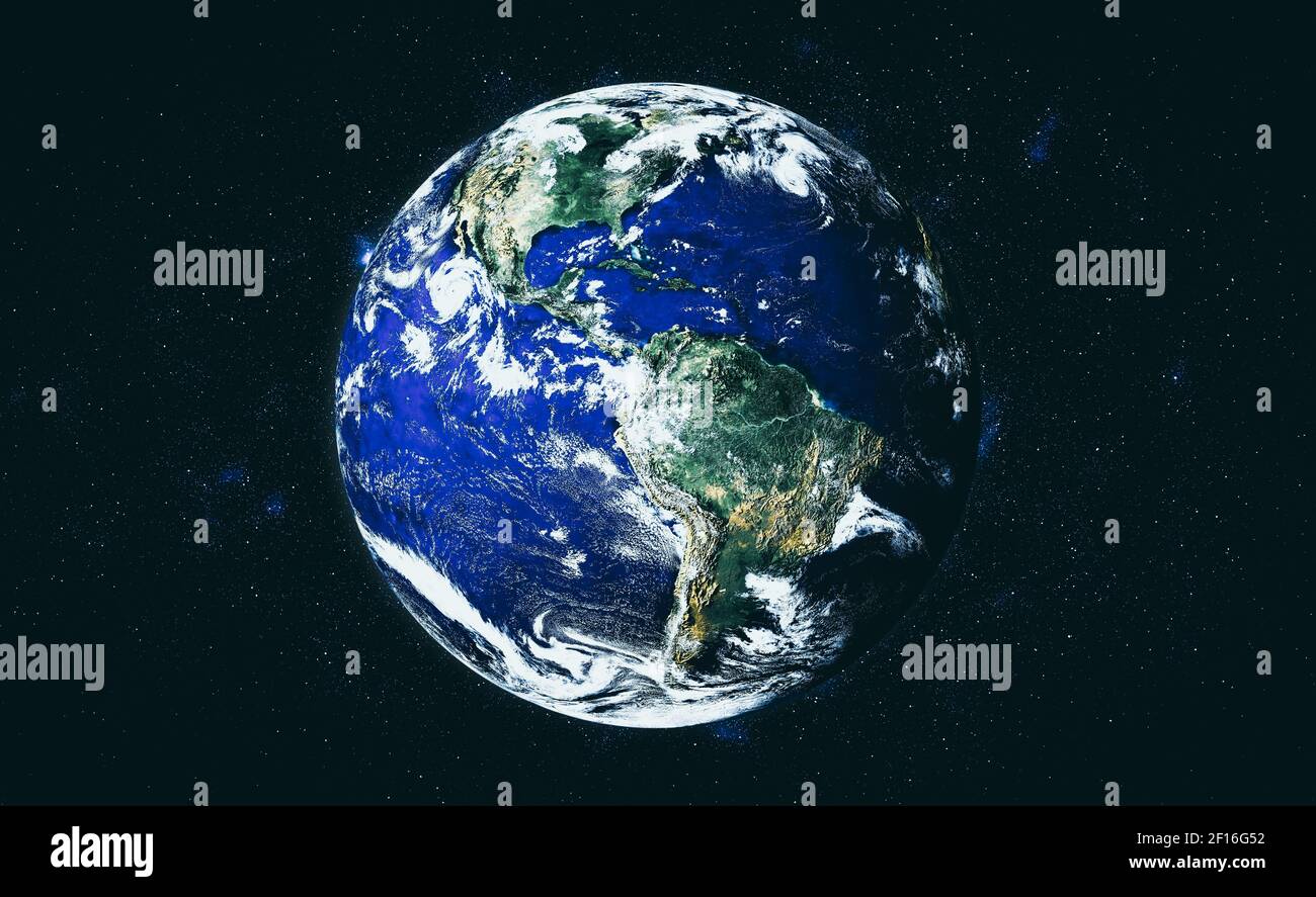 Space Planets Real Map