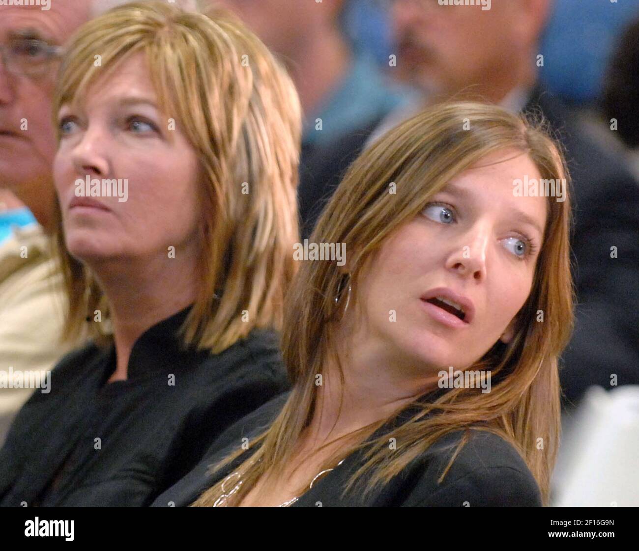 Dale Earnhardt Jr.'s mother Brenda Earnhardt, left, and his sister ...