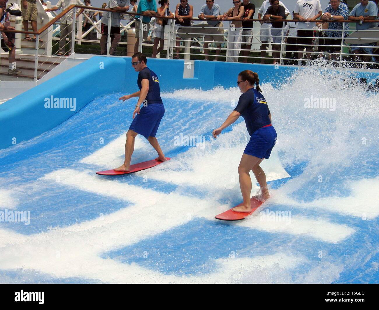 Royal Caribbean's Liberty of the Seas features the FlowRider, a surfing ...