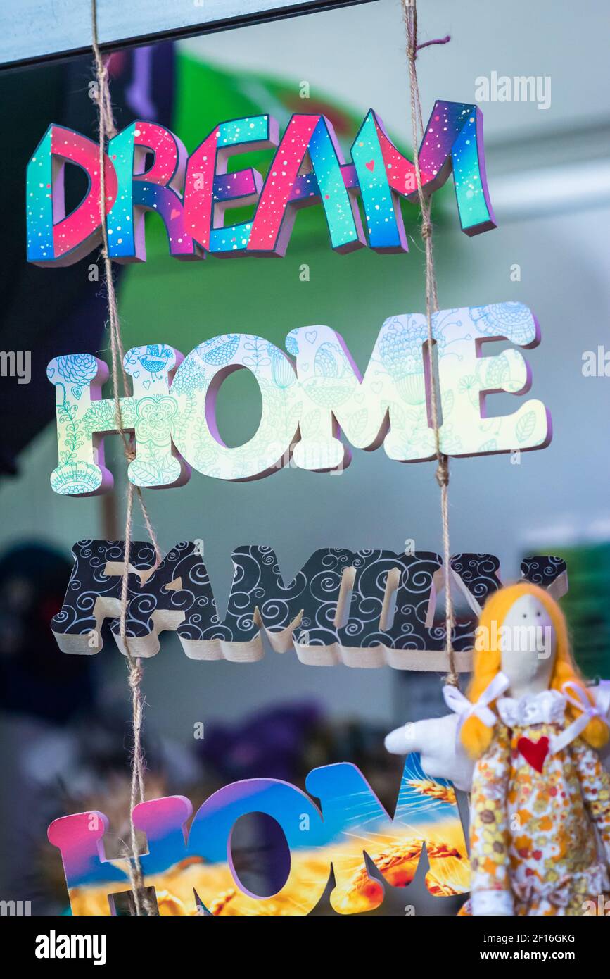 Color inscription of letters Stock Photo - Alamy