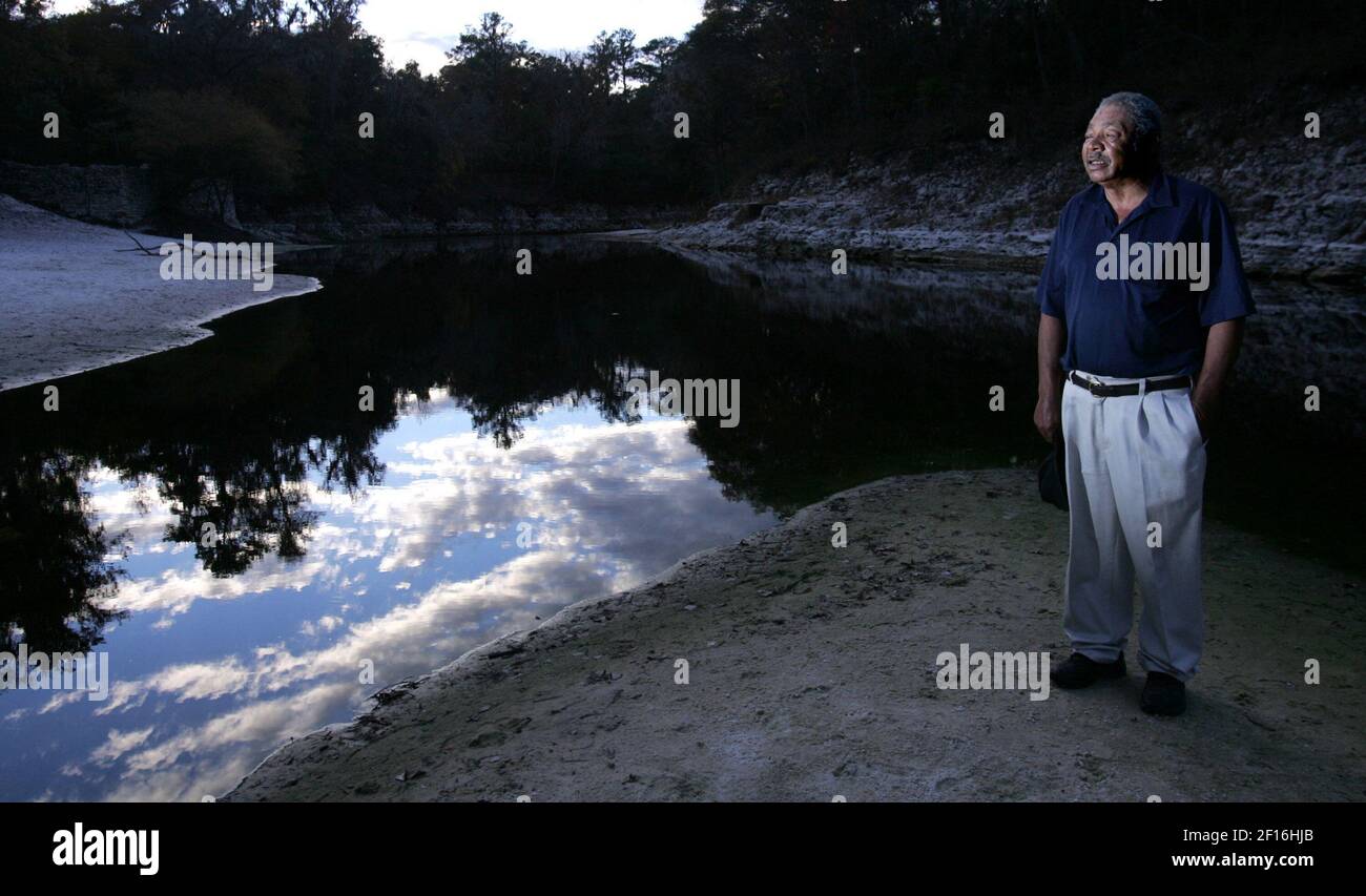 Samuel Beasley, a cousin to Willie James Howard, stands near the spot ...