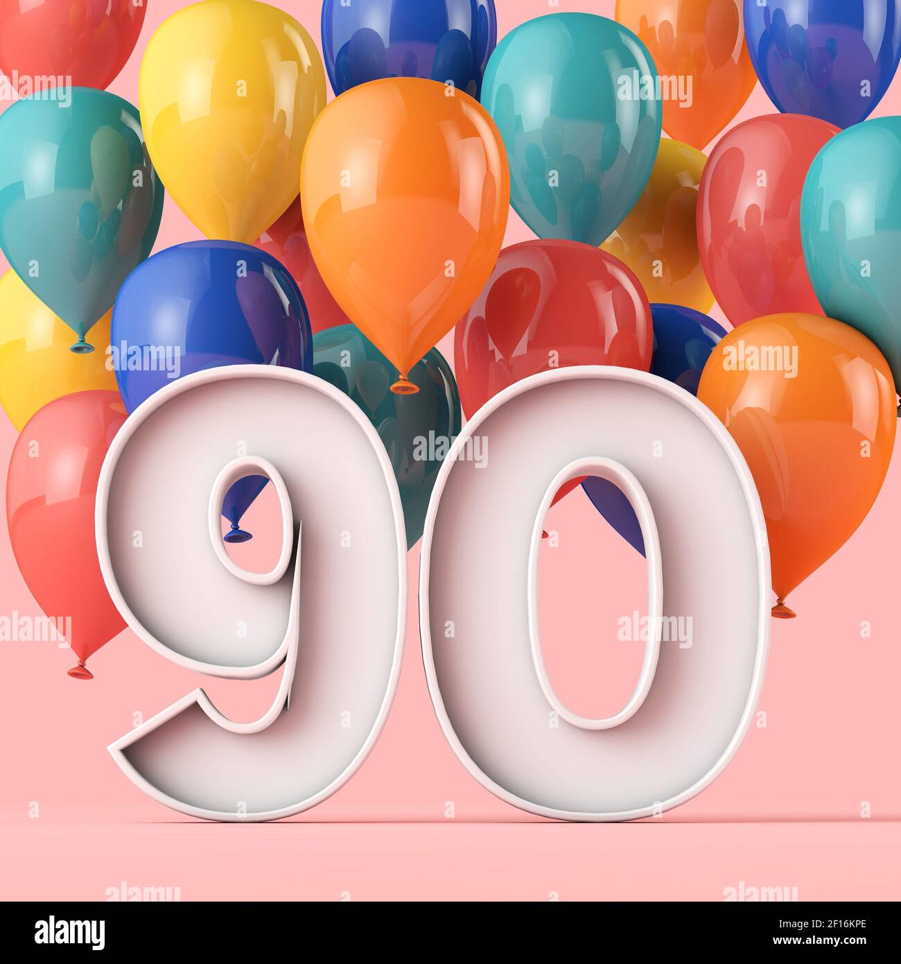 90th birthday balloon hi-res stock photography and images - Alamy