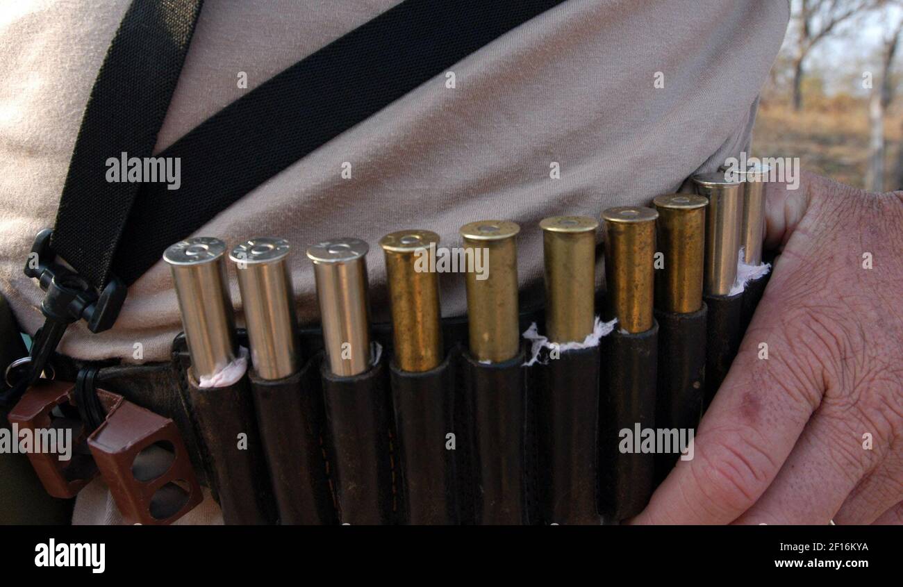 John Greeff's .470 double rifle fires 500-grain solid bullets that cost ...
