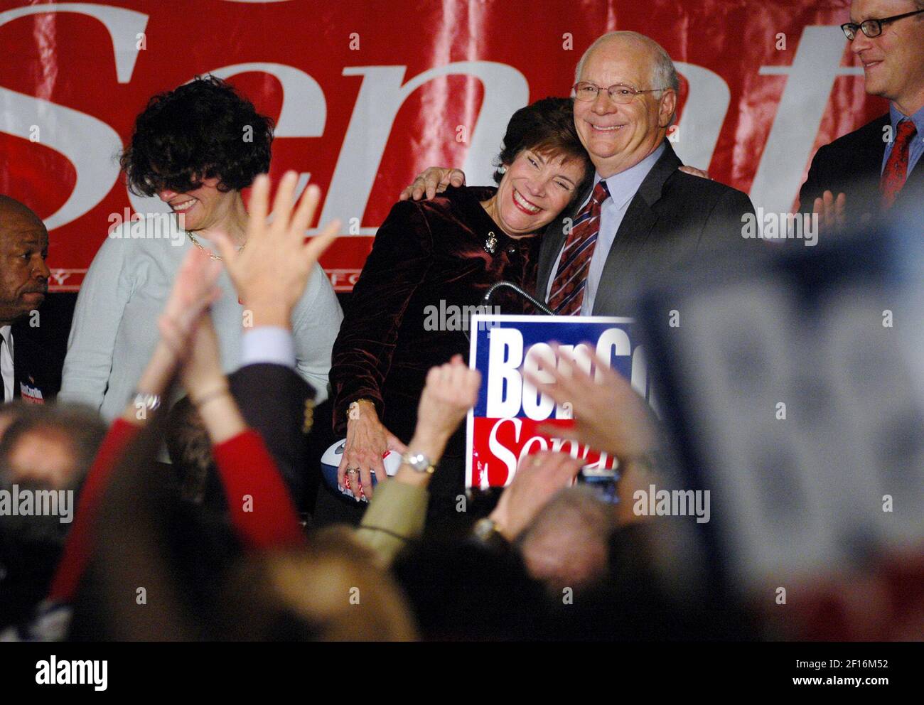 Maryland Democratic senator-elect Ben Cardin gives a victory speech ...