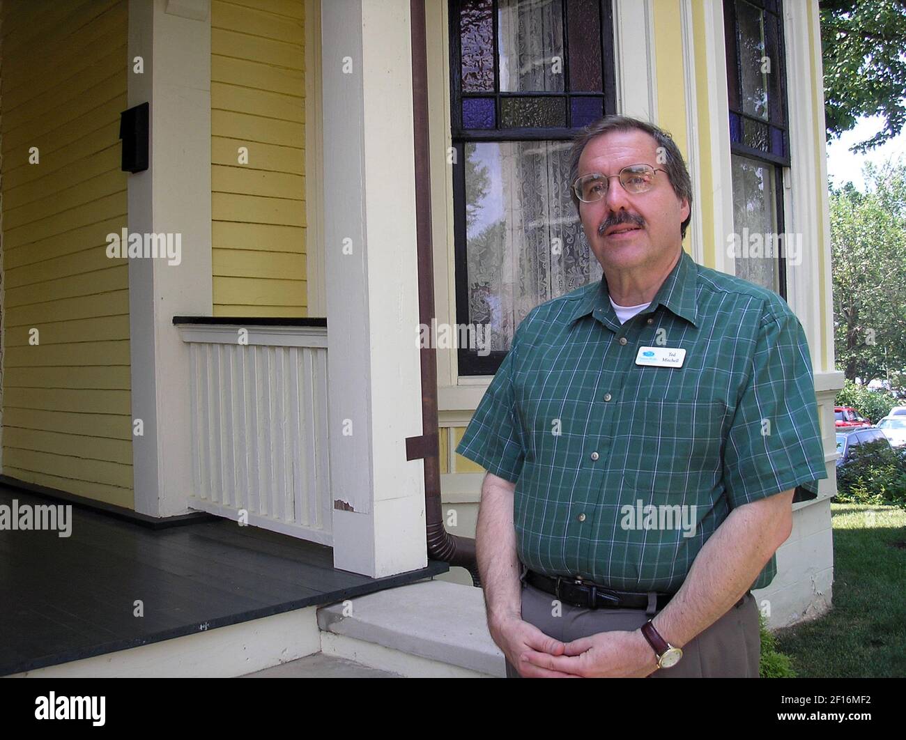 Ted Mitchell guides tours at the Wolfe homestead in Asheville, North ...