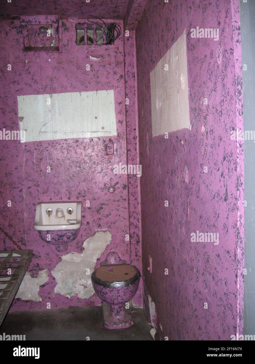 One inmate chose pink as the color scheme for his cramped cell at the ...