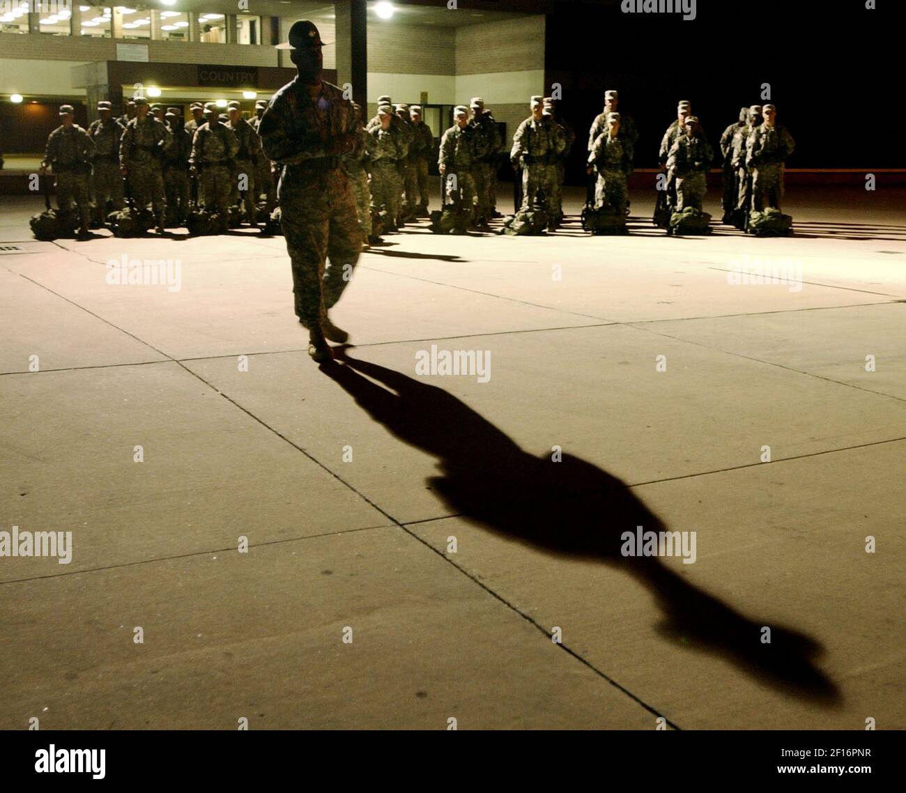 Deputy Commandant First Sgt. Tony B. Sargent speaks to candidates at ...