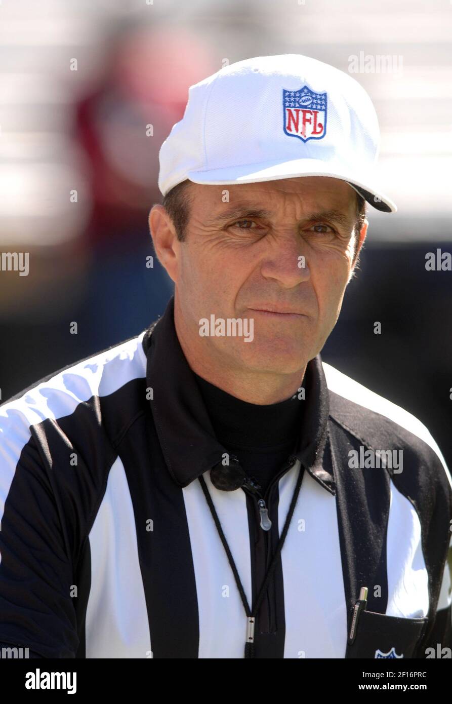 NFL referee Pete Morelli is shown before a game between the Baltimore ...