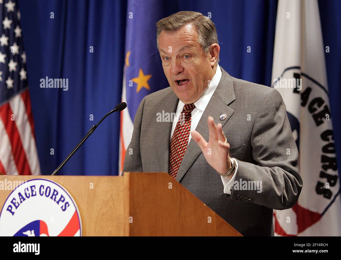 Peace Corps Director Ronald A. Tschetter speaks at the Peace Corps ...