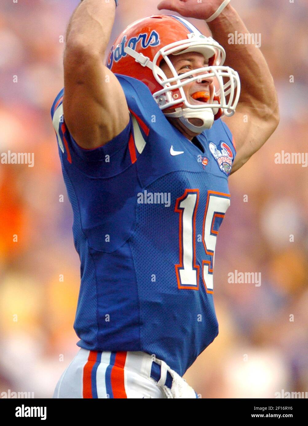Florida quarterback Tim Tebow celebrates after a touchdown against ...
