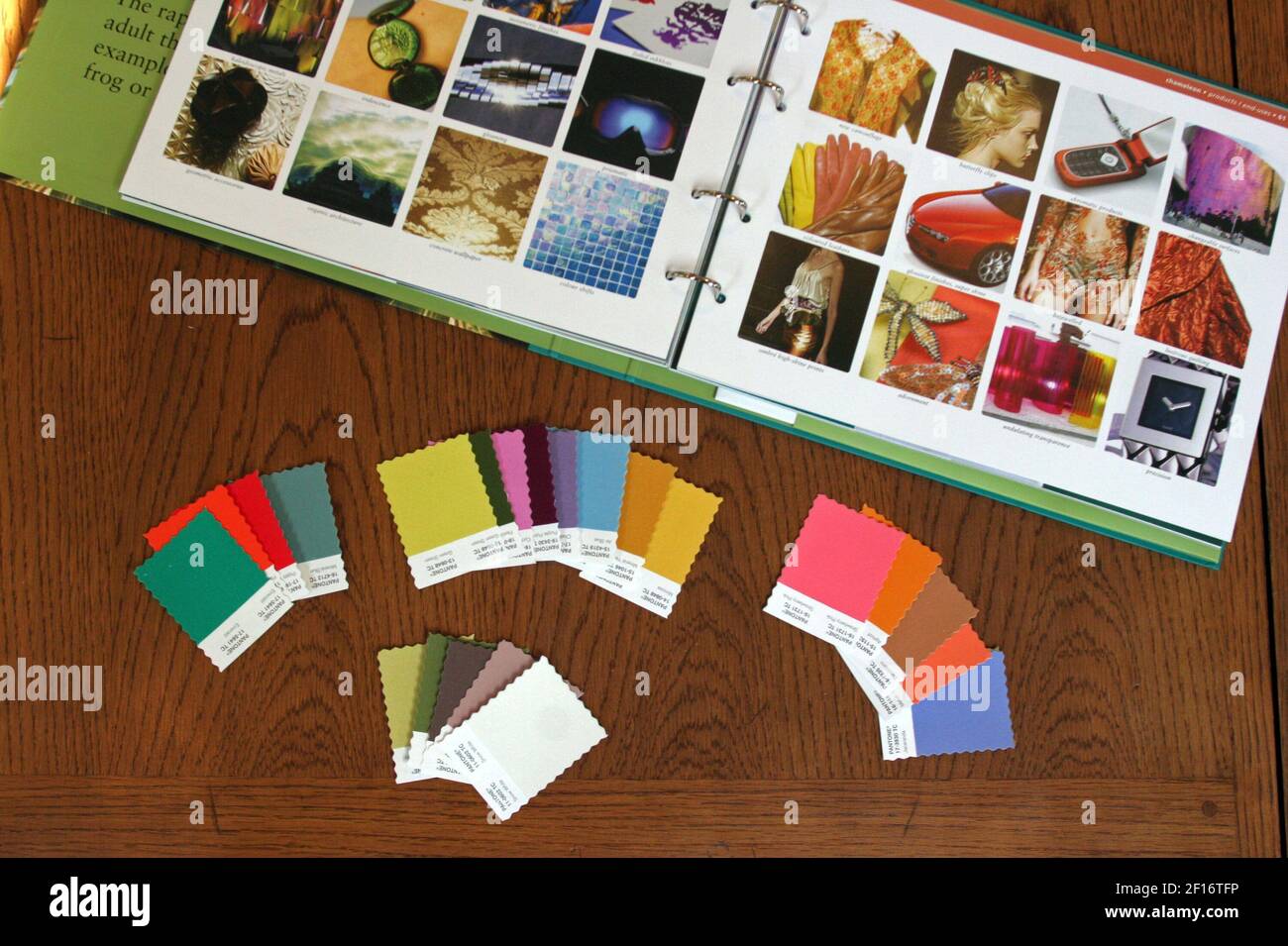 Color samples and forecasts are shown at the Pantone Color Institute in ...