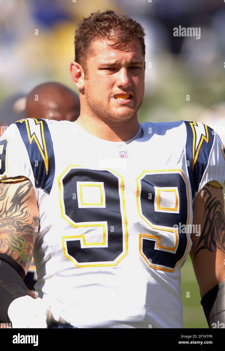The San Diego Chargers' Igor Olshansky is shown before a game against ...