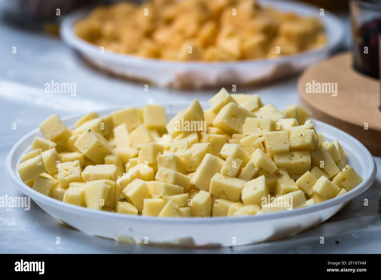 Diced cheese hi-res stock photography and images - Alamy