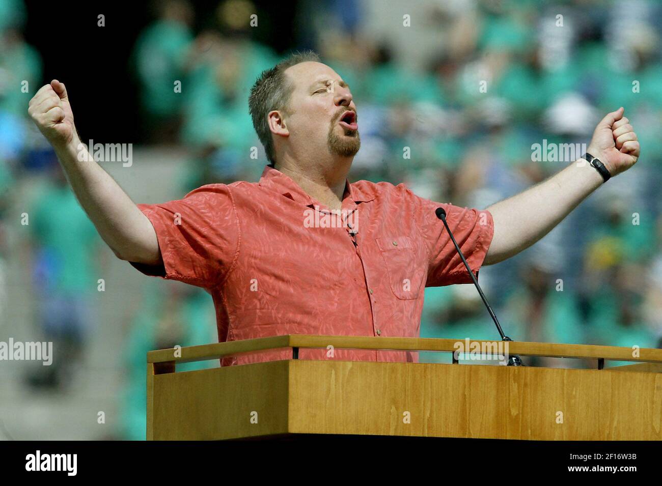 About 45,000 members of Pastor Rick Warren's Saddleback Church held ...