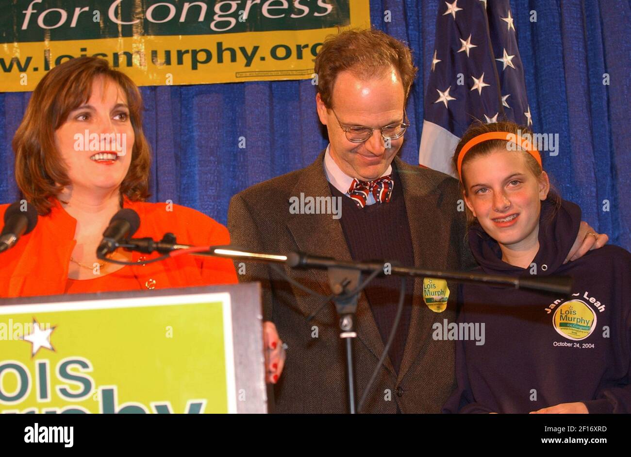 Lois Murphy, joined by her husband Ben Eisner and daughter Emily Eisner ...