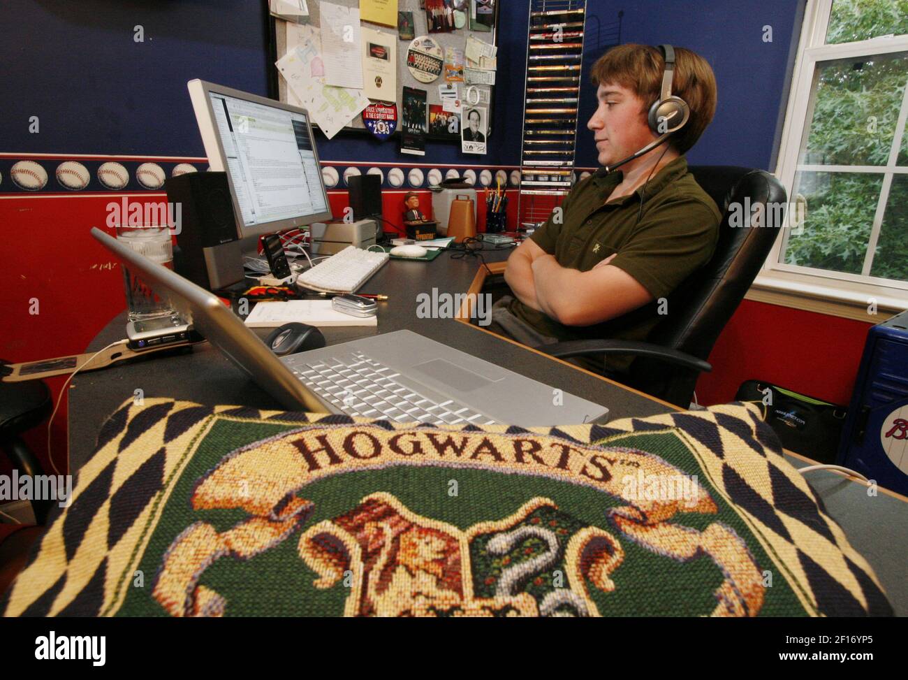Andrew Sims, 17, of Medford, New Jersey, hosts a MuggleCast podcast ...