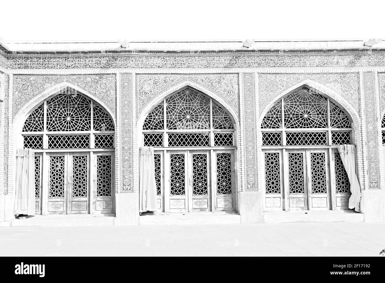 In iran the old mosque Stock Photo - Alamy