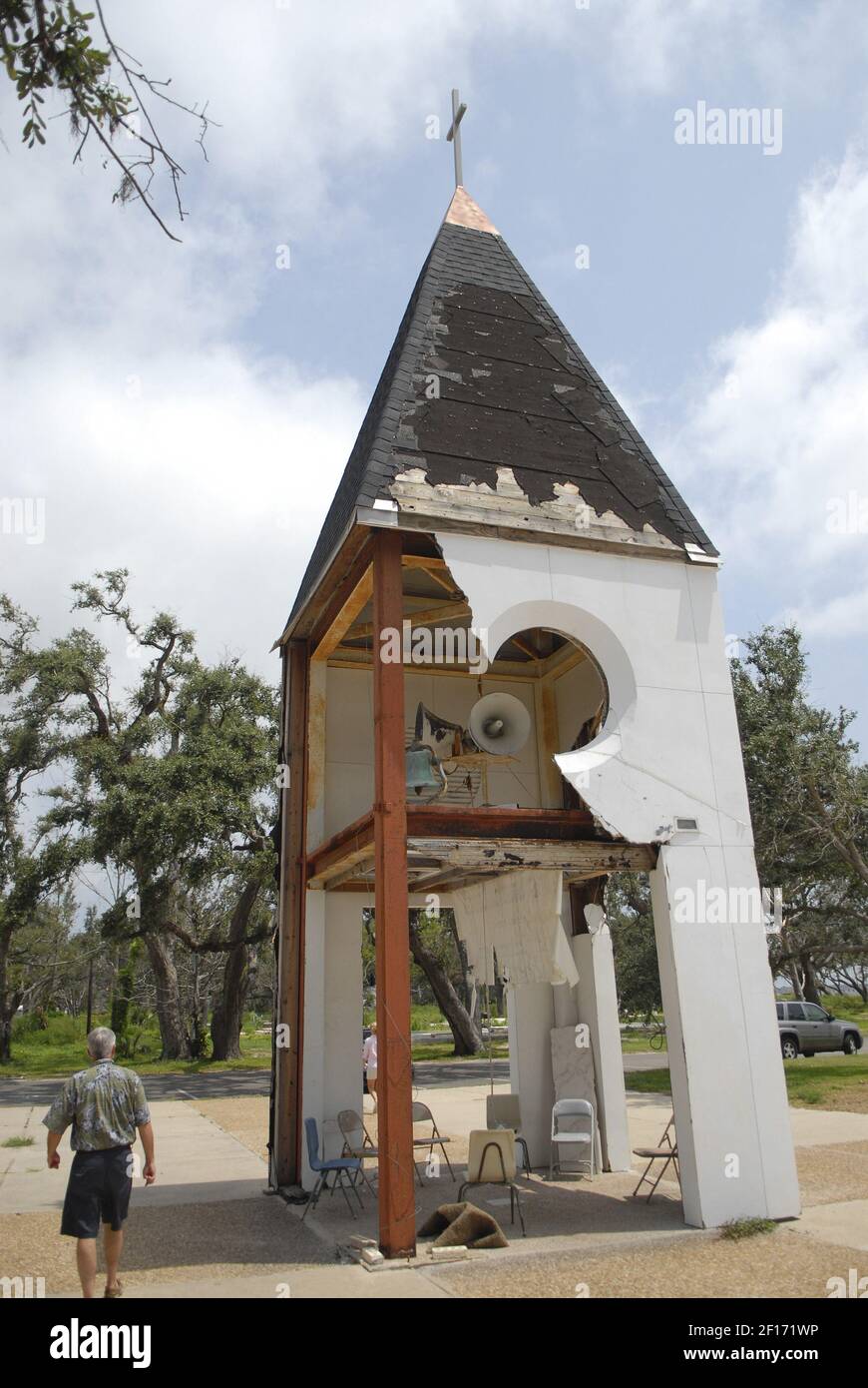 At the Christ Episcopal Church in Bay St. Louis, Mississippi, the ...