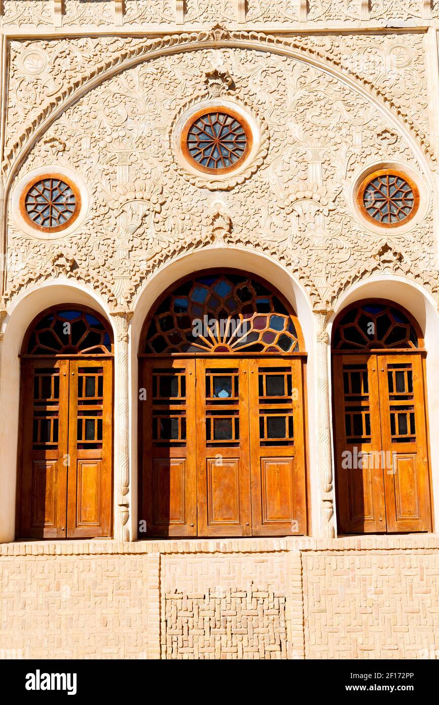 In iran the old architecture window Stock Photo - Alamy