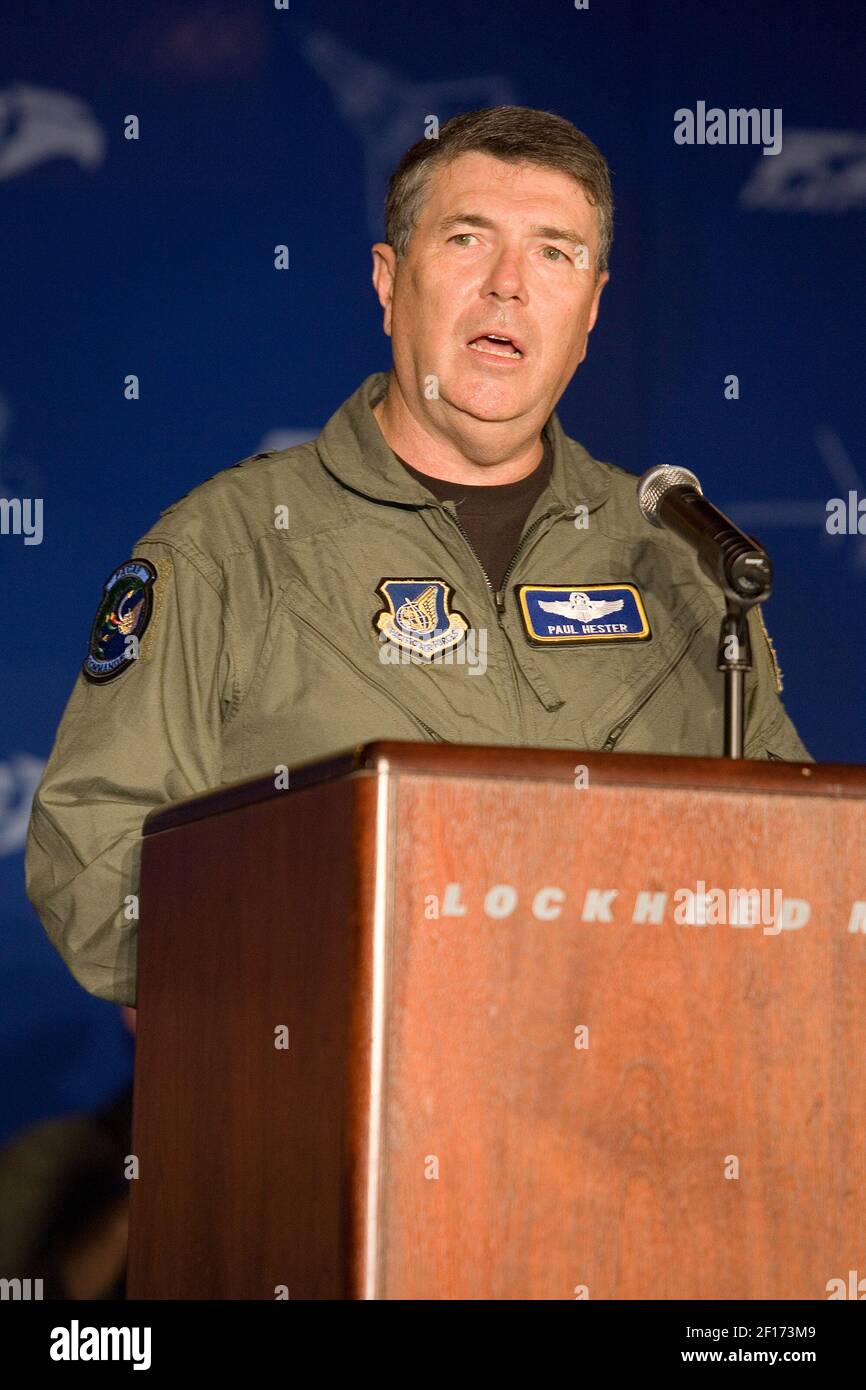 General Paul V. Hester, the commander of Pacific Air Forces based at ...