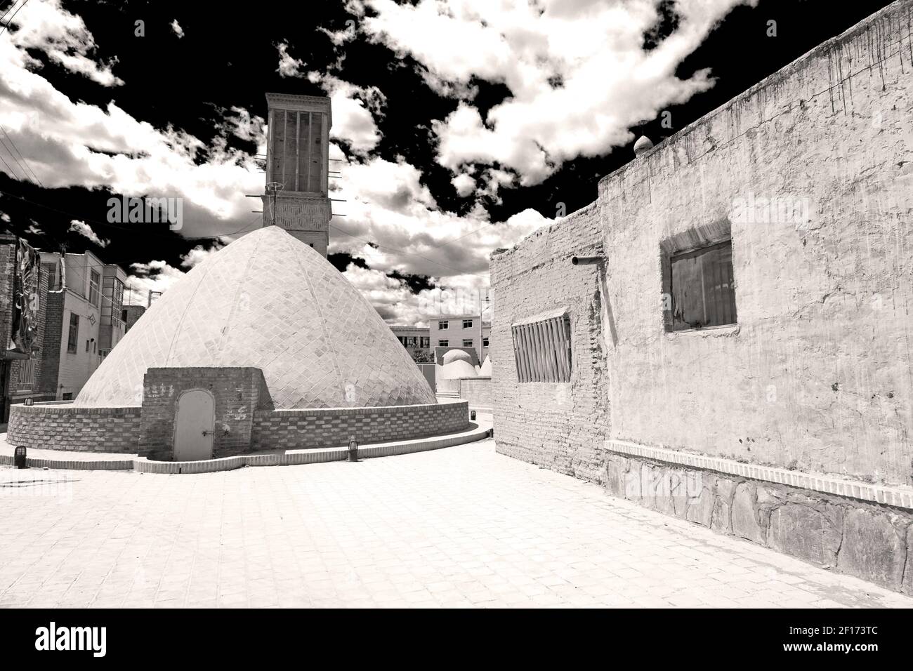 In iran the old wind tower Stock Photo - Alamy